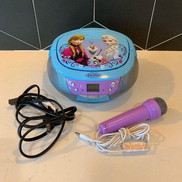 Media | Disney Frozen Cd Player Input Aux Fm Radio Stereo Fr43 With ...
